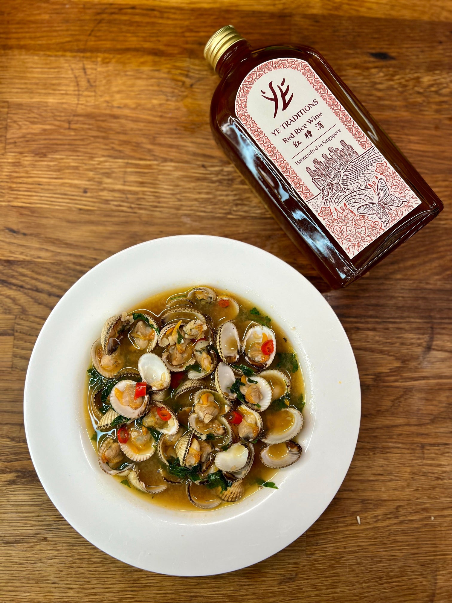 Red Rice Wine with Clams | Made in Singapore – Ye Traditions Rice Wine